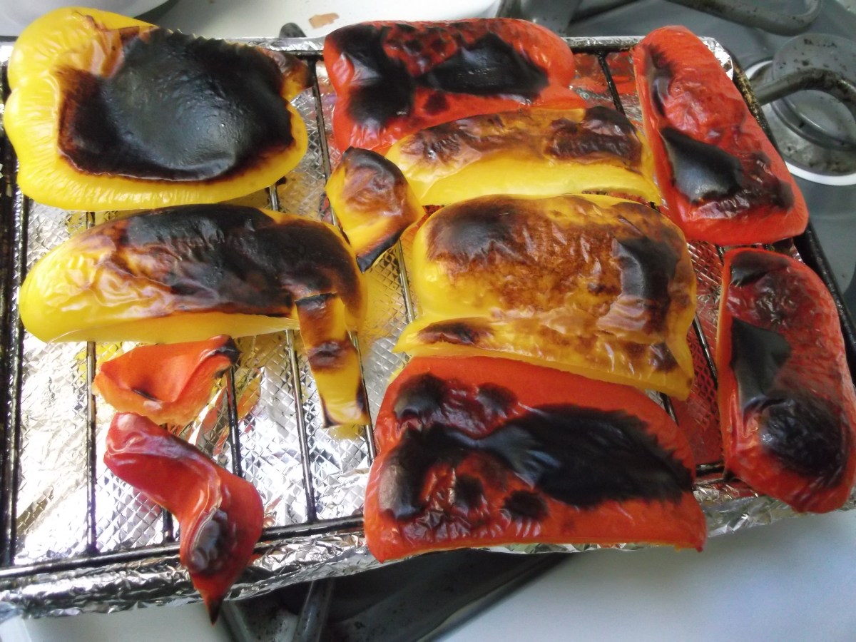 Quick Tip: Roasting and Peeling Bell Peppers – Diane's Food Blog